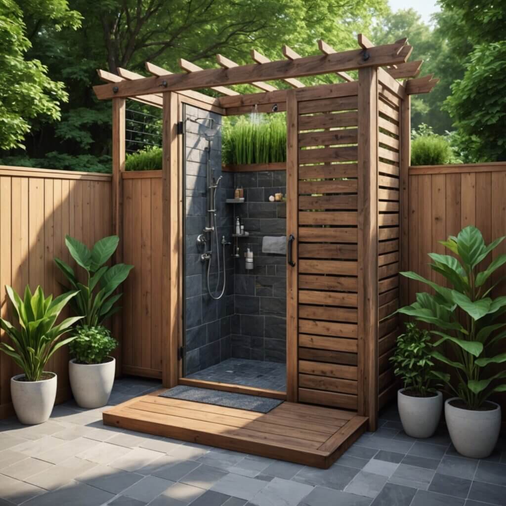 Coolest DIY Outdoor Shower Designs for Your Yard